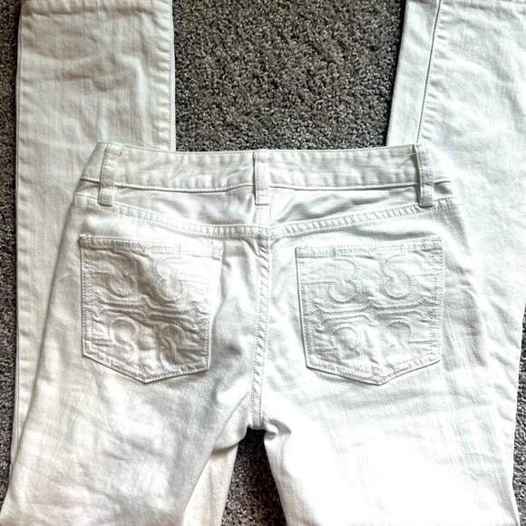 Tory Burch | Jeans | Tory Burch Super Skinny White Denim Jeans Worn 2x ...